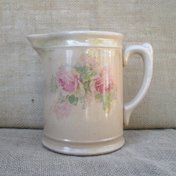 Homer Laughlin | Accents | Antique Homer Laughlin Hall Boy Jug Rose ...